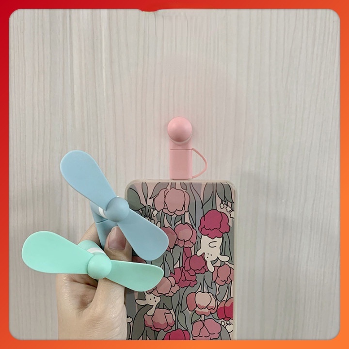 Portable Phone Fan 2 in 1 Type-C Small Mini Fan for Mobile Phone 手机风扇 ...