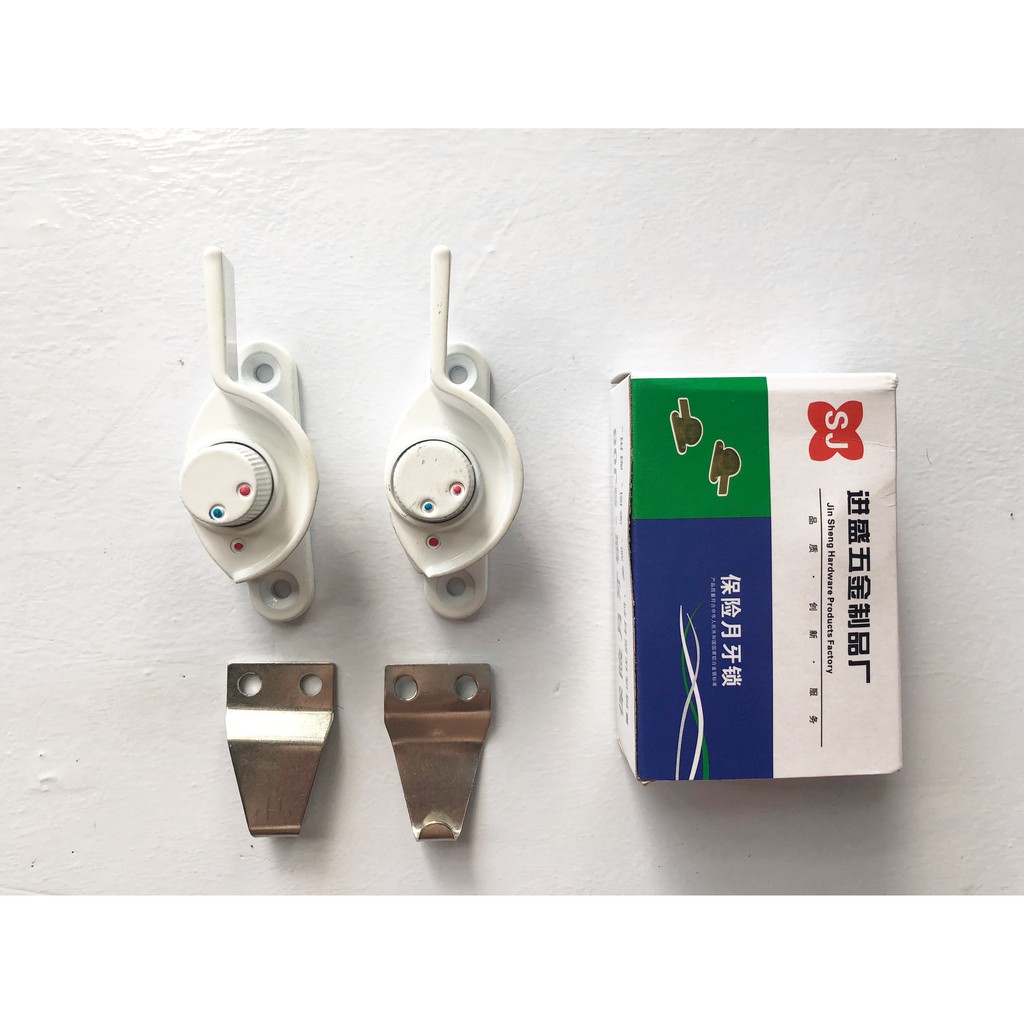 Red and blue clam lock - used for aluminum sliding doors | Shopee ...