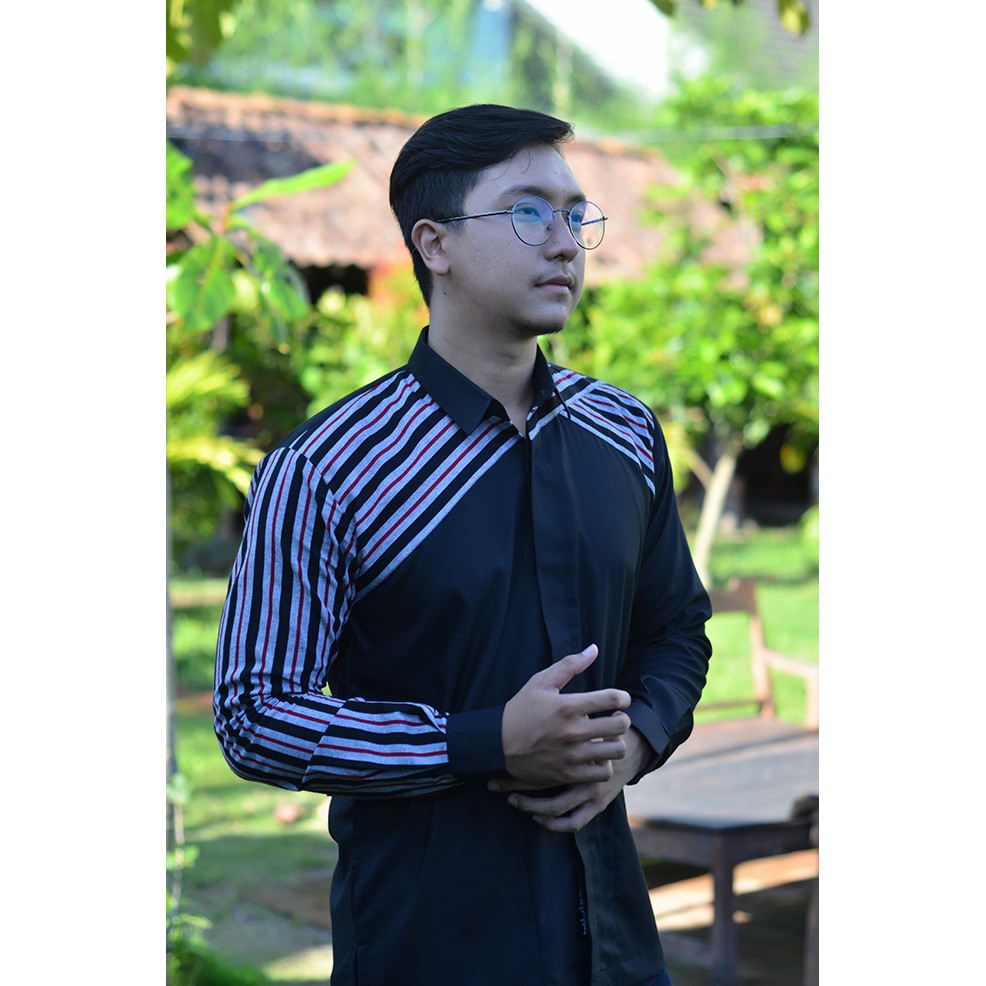 KEMEJA Modern BARNABA KOKO Shirt (ZAFRAN) | Shopee Philippines