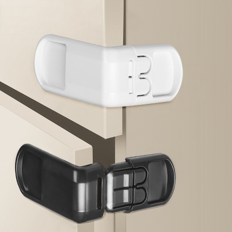 Double Snap Safety Anti-Pinching Drawer Lock Baby Hand Clip Resistant ...
