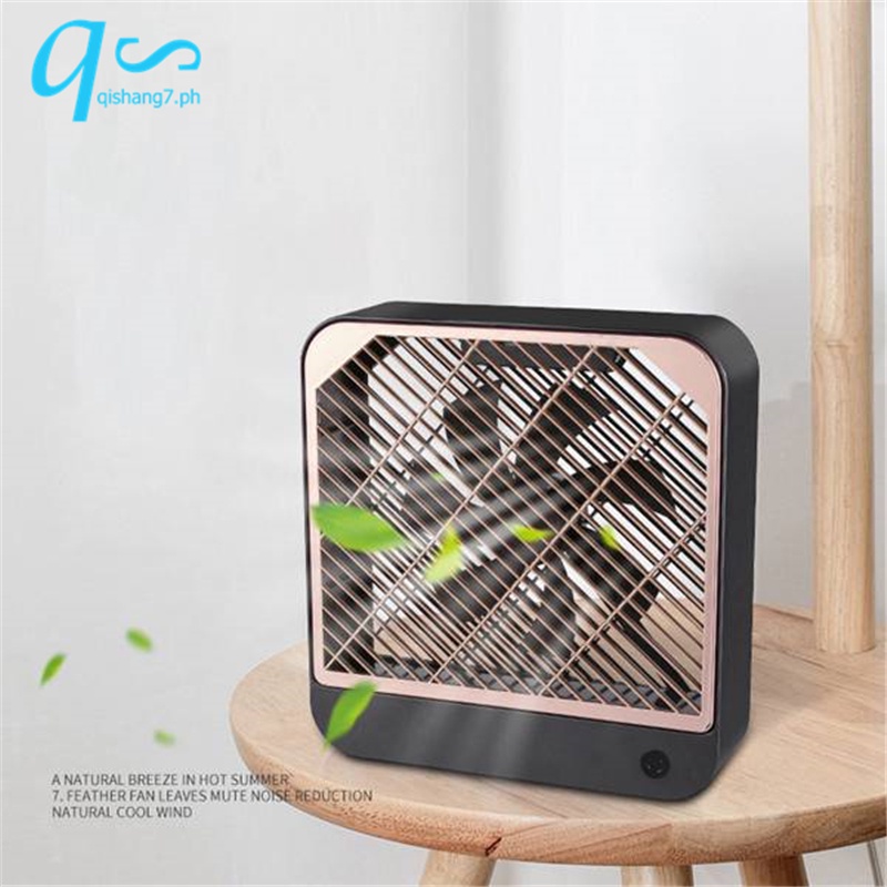 Desktop Square Fan Mini Electric Fan Portable Dormitory USB Fan ...