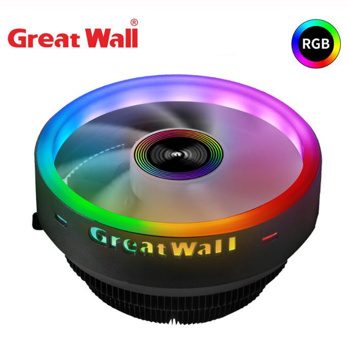 Greatwall X120 PC CPU Cooler RGB Circle Glow 120mm Silent Fan 3PIN Air ...