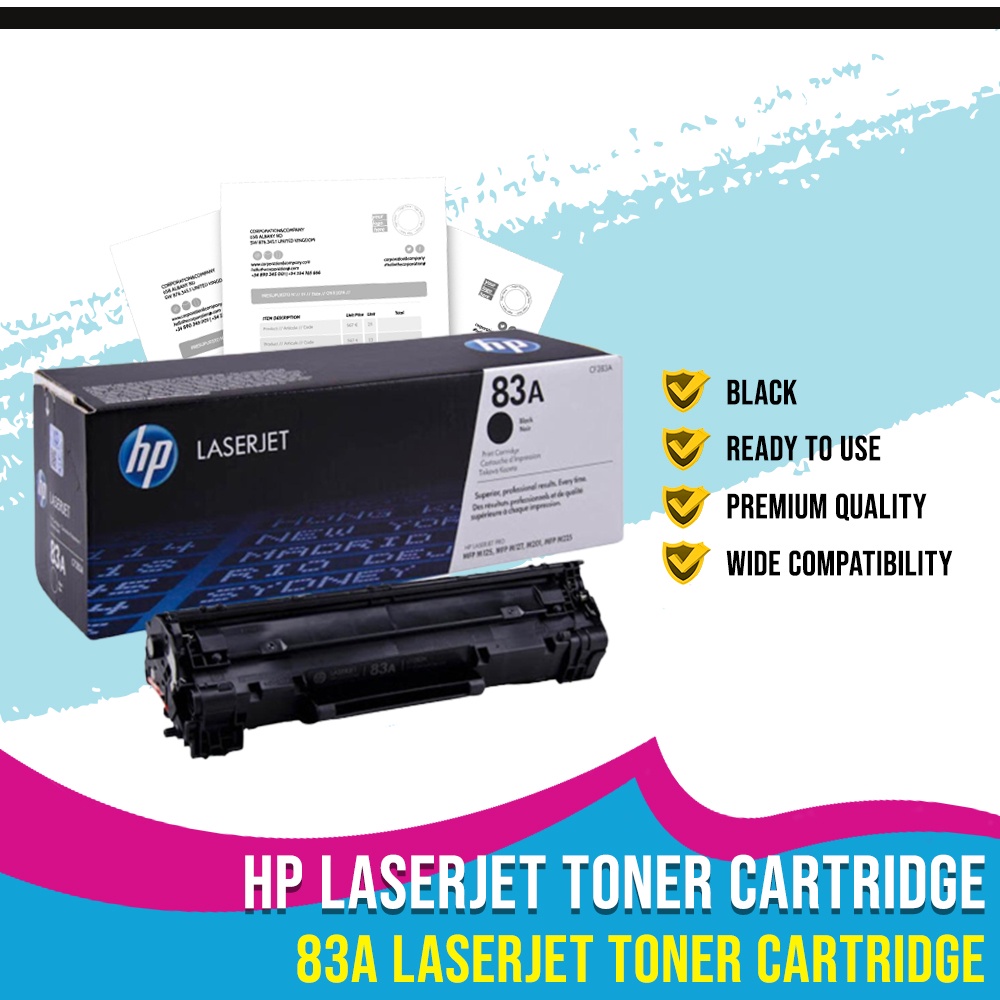 Laserjet Toner HP-83A CF283A Compatible for HP laser Printer MFP M125 ...