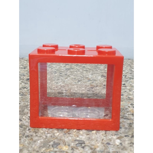 Betta Fish Mini Aquarium Building Lego Block Spider Marimo Guppy Tank ...