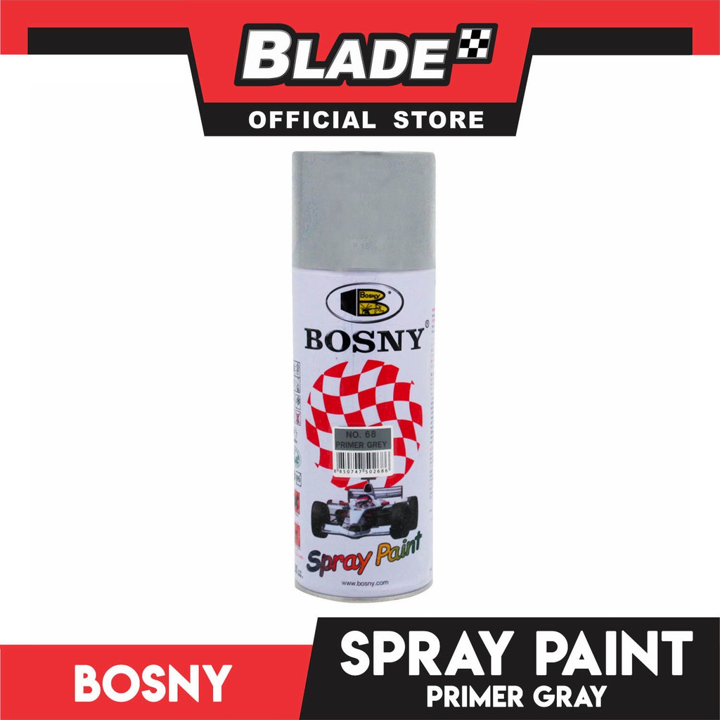 Bosny Spray Paint #68 300g (Primer Grey) | Shopee Philippines