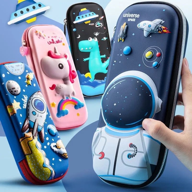 3D Pencil Case Stationery Box Anti-Shock Large Capacity Multi ...