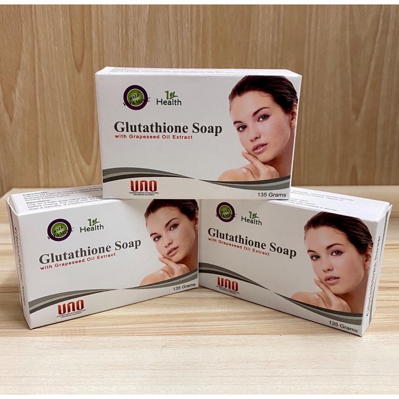Uno 1st Health Glutathione Soap w/Grapeseed Oil Extract 135g | Shopee ...