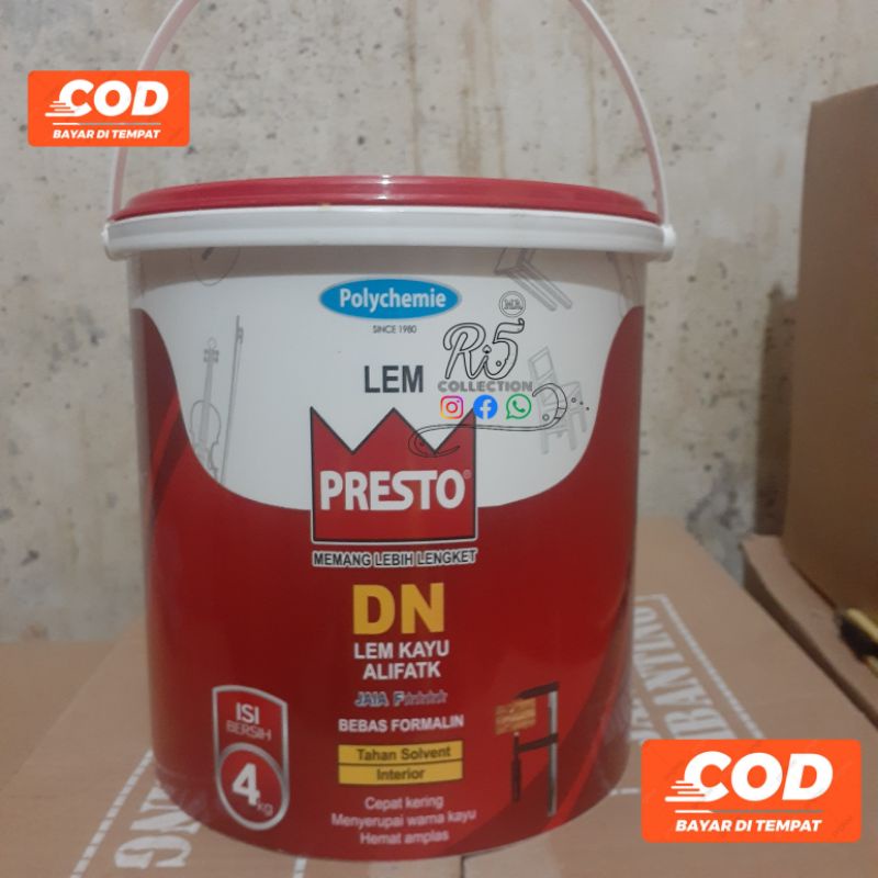 KAYU PUTIH Alifatic White Wood Glue PRESTO DN 4KG | Shopee Philippines