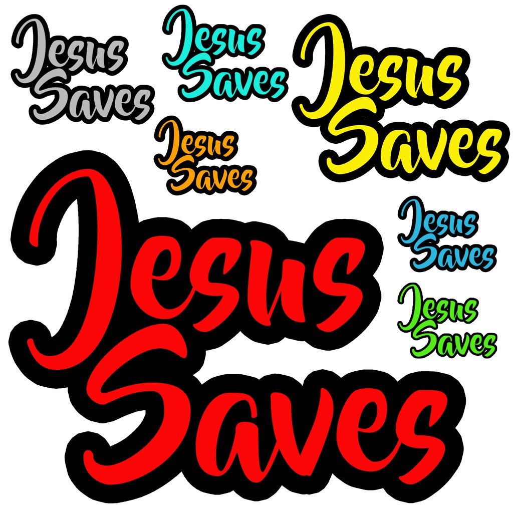 JESUS SAVES cut out car sticker (1 pc) | Shopee Philippines