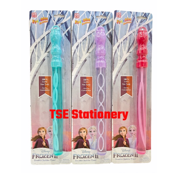 EMCO Froobles Bubbles Disney Wands Frozen Bubble Toy Mainan Bubble ...