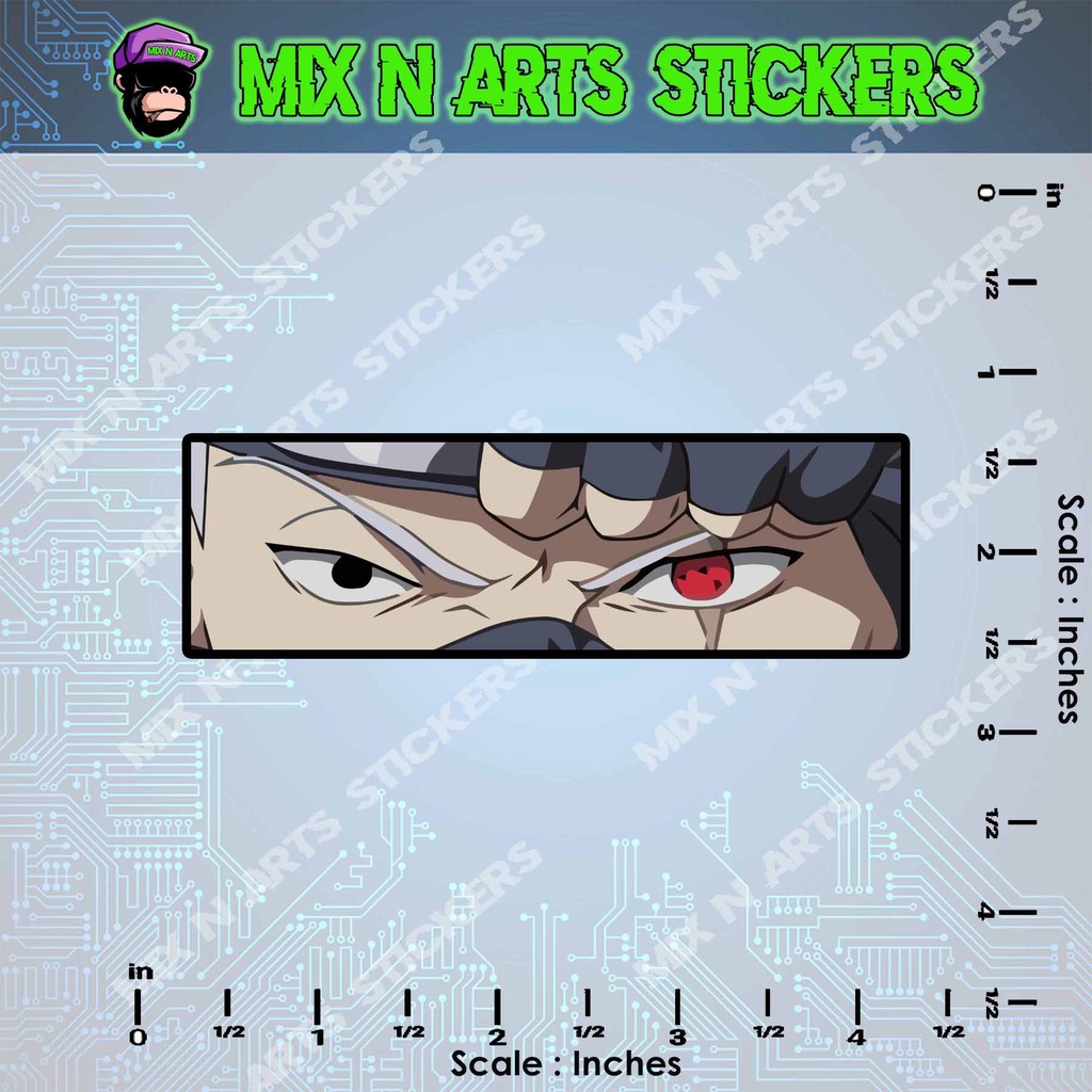 Naruto Eye Slap Waterproof Vinyl Sticker for Motorcycle Tumbler Ect ...