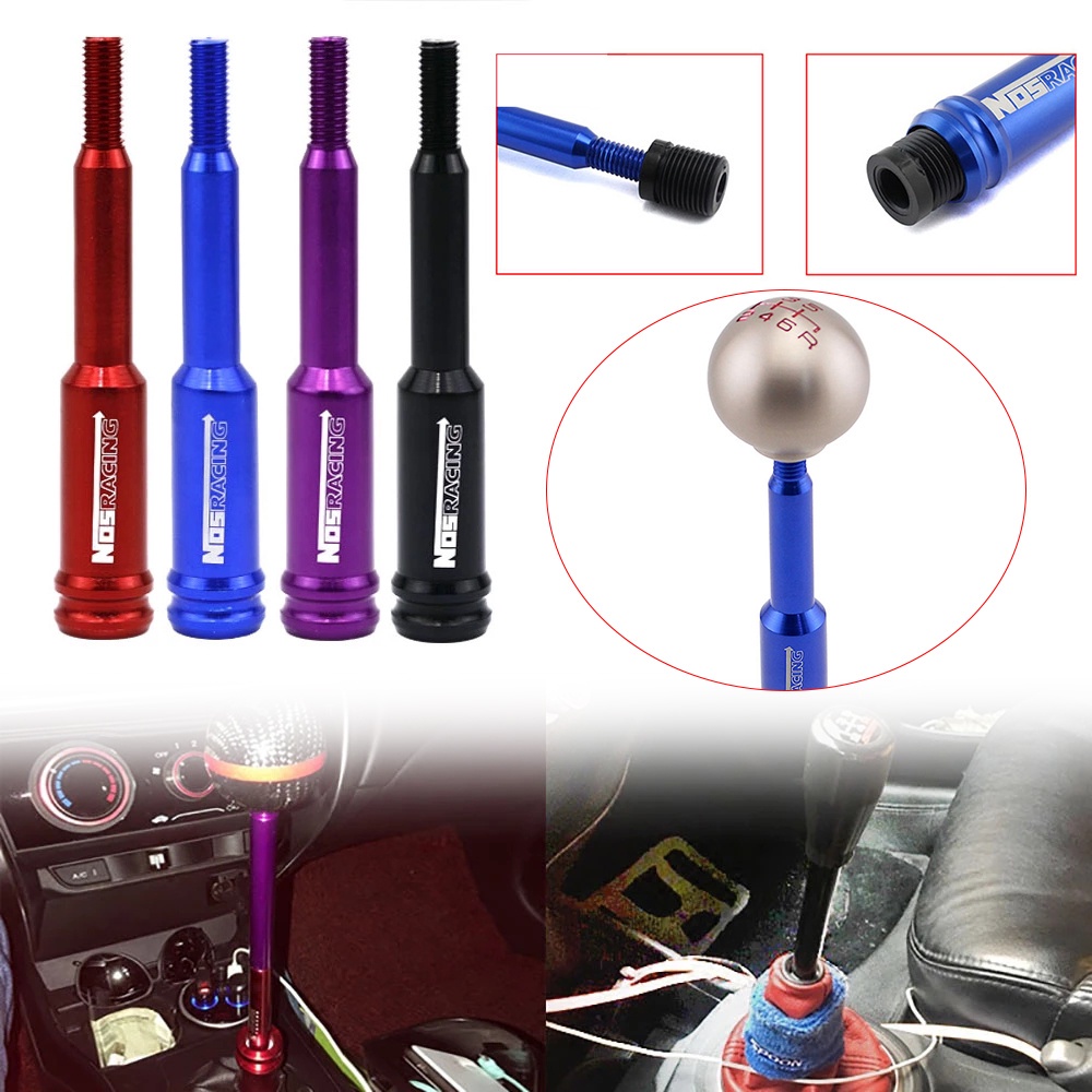 NOS Universal Shift Gear Knob Extender Aluminum JDM Auto Sport Racing ...