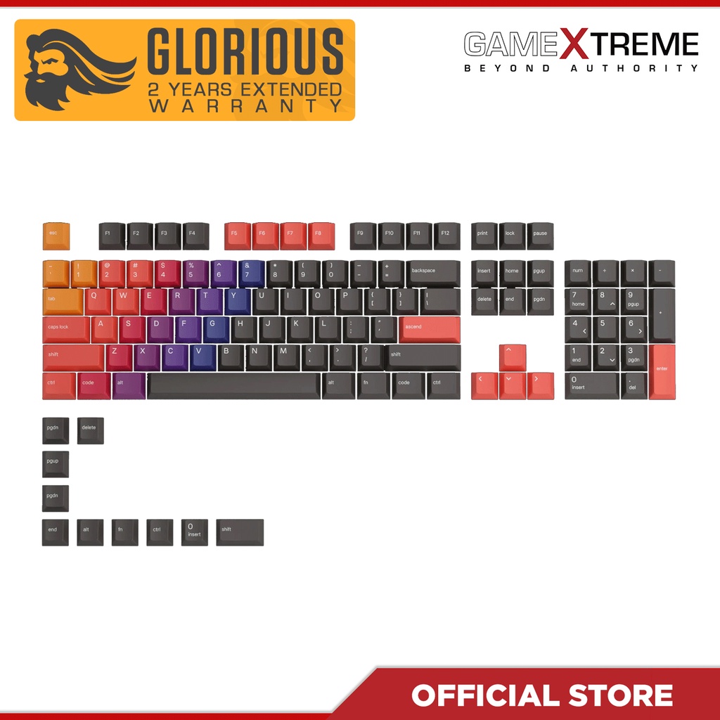 Glorious Premium PBT Keycaps Celestial Fire | Shopee Philippines