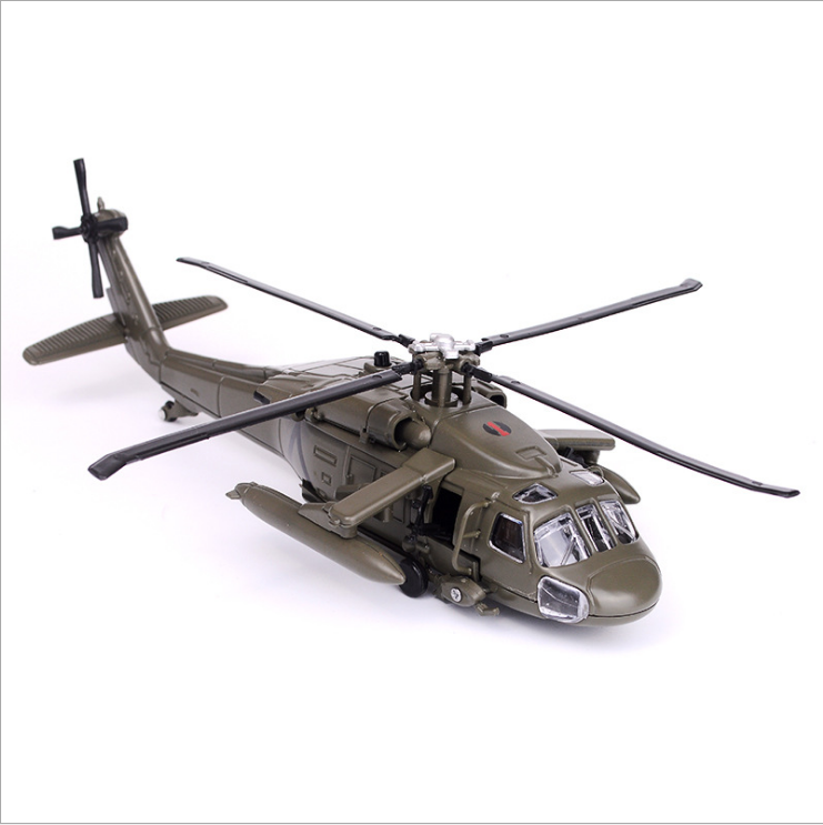1:64 Black Hawk Gunship Model Helicopter Model with Sound and Light ...