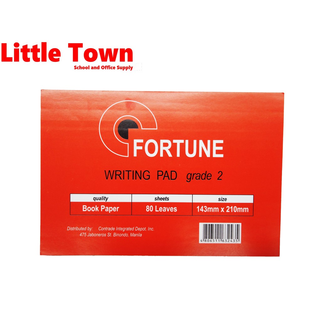 grade 4 pad paper ♚1 Pad Fortune Writing Pad Paper for Grade 1 to Grade ...