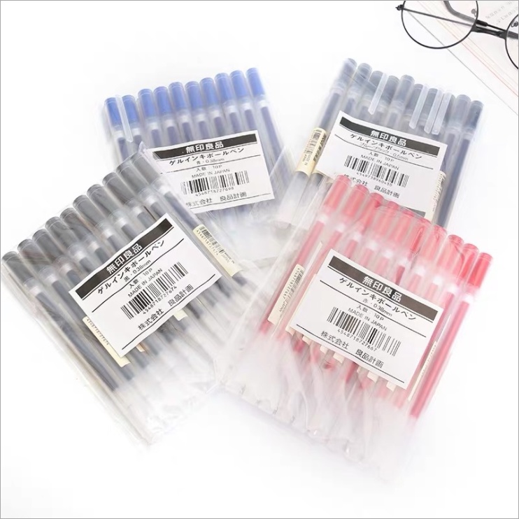 COD 100% Original Japanese Gel Pen 0.38/0.5mm Black/blue/red Ink Pen ...