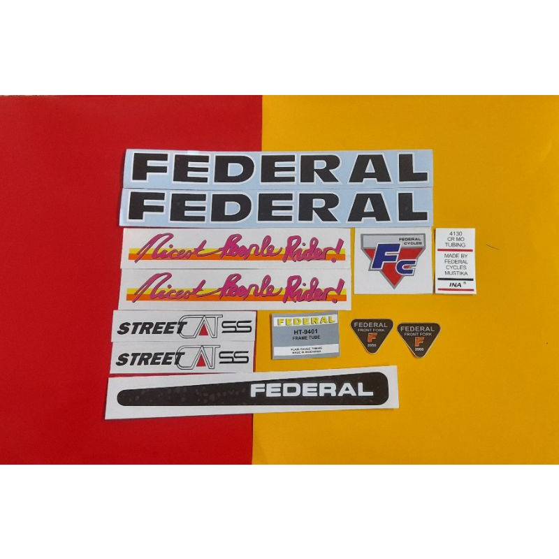 Federal Nice people rider bicycle stickers | Shopee Philippines