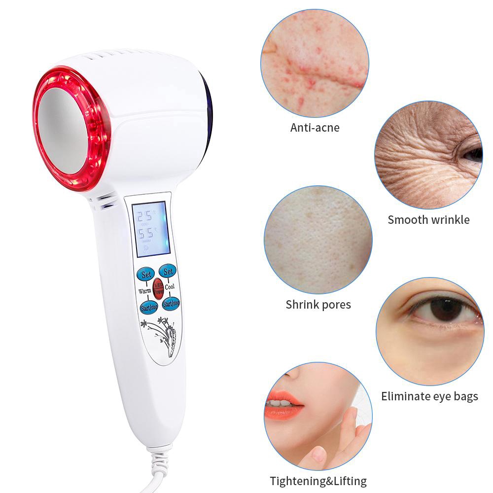 Hot Cold Hammer Facial Device Cryotherapy Photon Acne Treatment Lift ...
