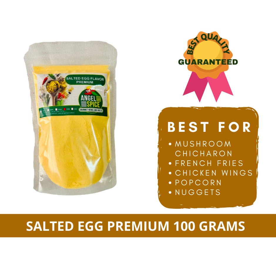 ANGEL SPICE SALTED EGG PREMIUM 100GRAMS/50GRAMS | Shopee Philippines