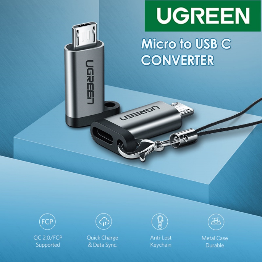 UGREEN Mobile Phone Adapter Micro USB to USB C Adapter Microusb ...