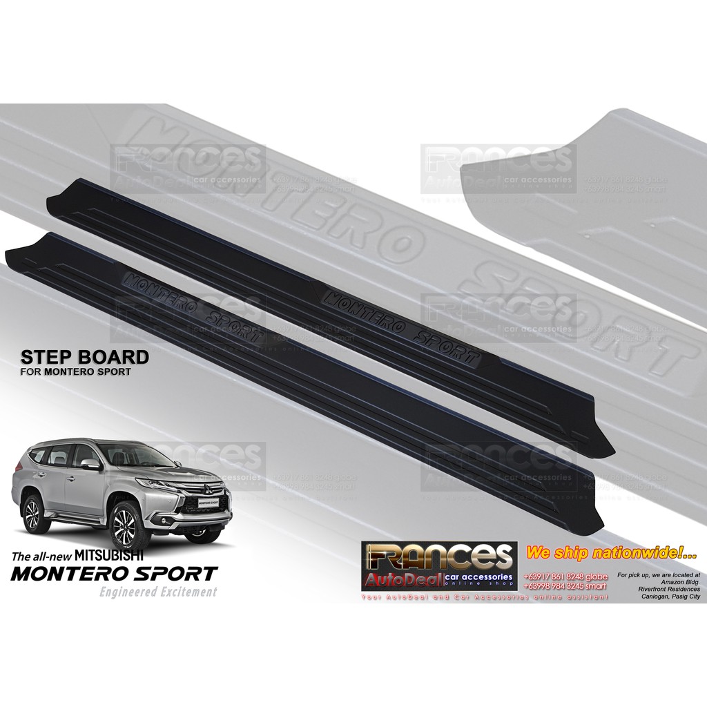 MONTERO 2016-2019 Stepboard / step board Cover Matte Black ( Montero ...