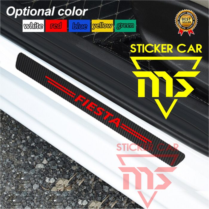 Cool 4pcs ford fiesta Carbon fiber 3d Protective Car Stickers | Shopee ...