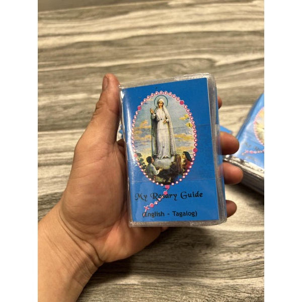 Rosary Guide (Tagalog/ English) Pocket Size (Budget Friendly) | Shopee ...