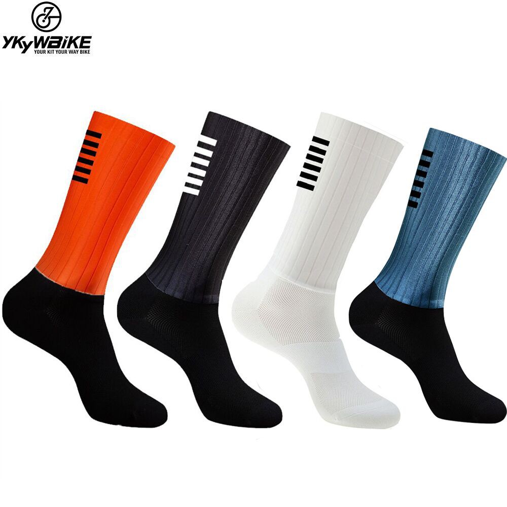 YKYWBIKE AERO CYCLING SOCKS Super Anti Slip High Speed MTB Road Bike ...