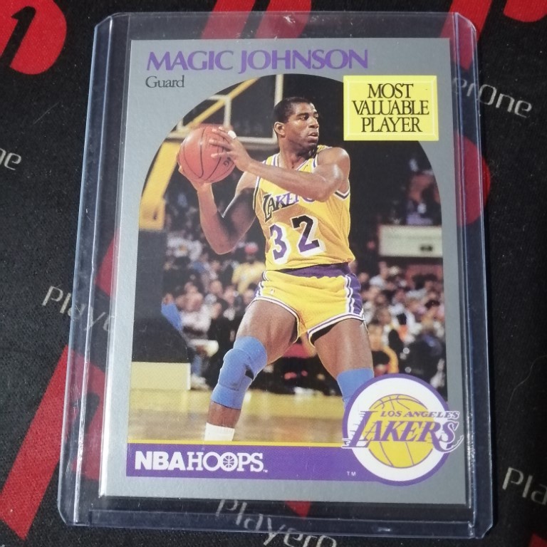 1990 Magic Johnson NBA Hoops MVP NBA Card (30+ Year Old)(Vintage Card ...