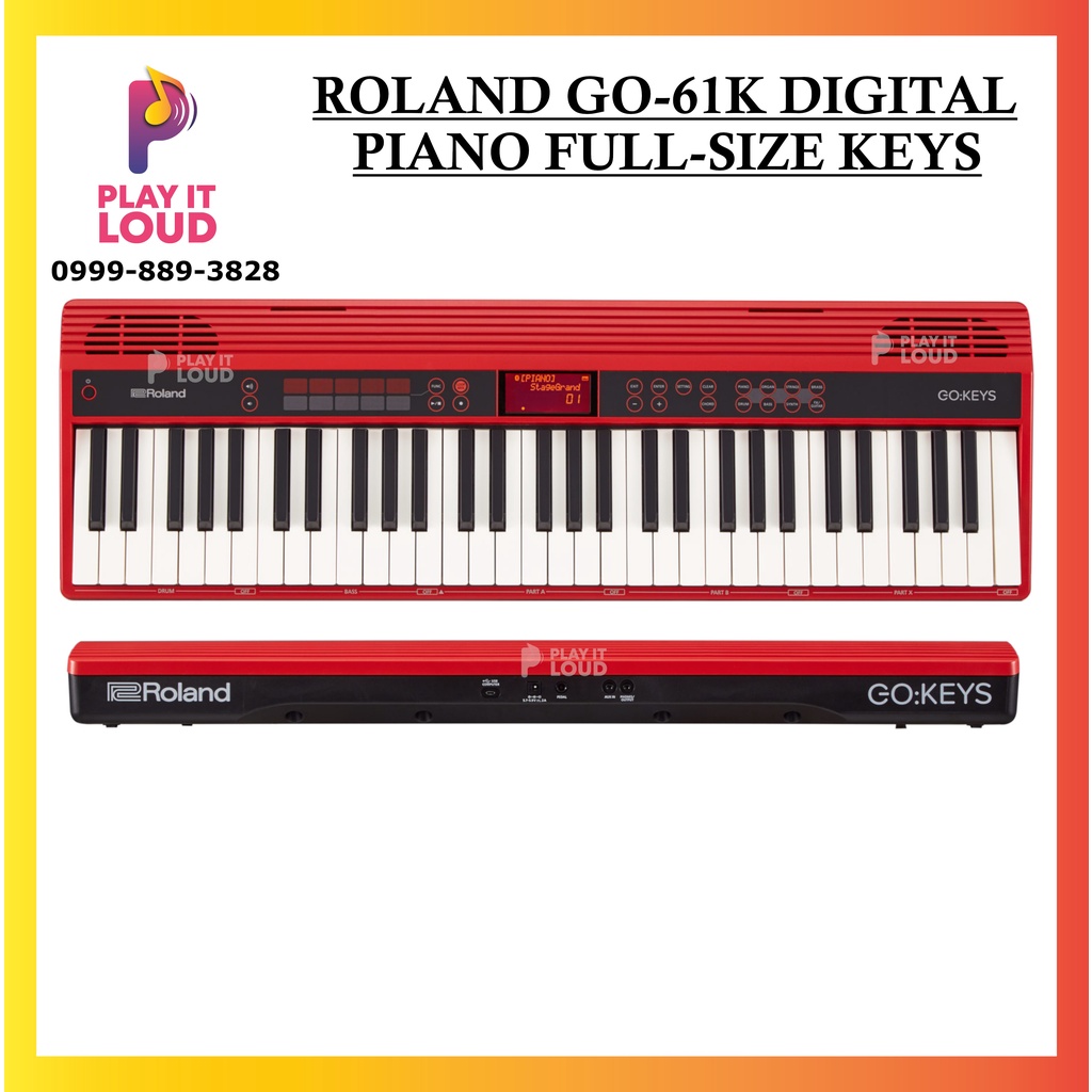 ROLAND GO-61P / GO-61K DIGITAL PIANO 61 STANDARD FULL-SIZE KEYS | Shopee Philippines