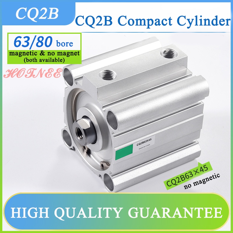 CQ2B CDQ2B Pneumatic Air Cylinder High Quality Cylinder 63mm 80mm Large Thrust Thin Cylinder ...