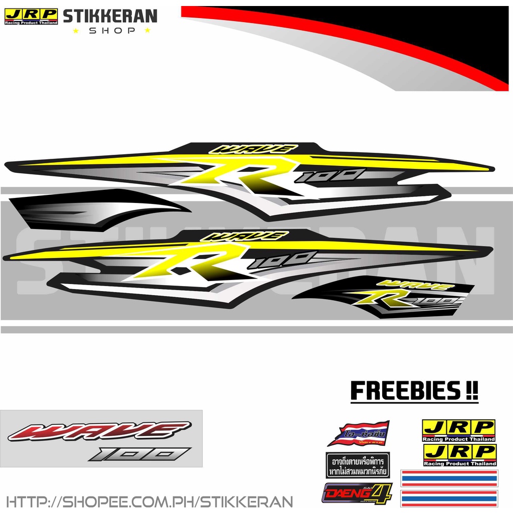 HONDA WAVE 100R STOCK DECAL | Shopee Philippines