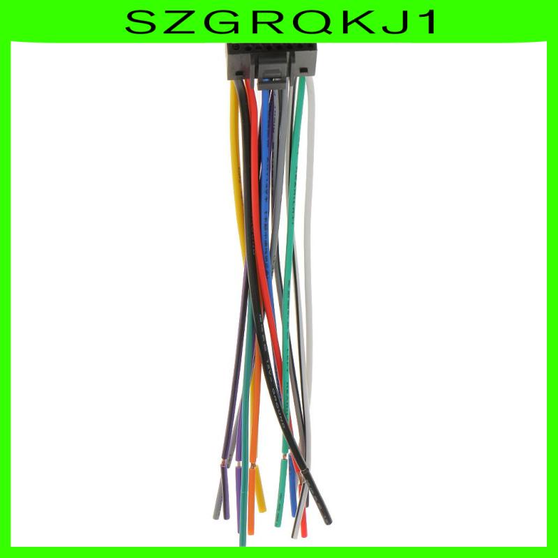 [ 16 Pin ISO Wiring Harness Connector Car Stereo Radio Cable Plug ...