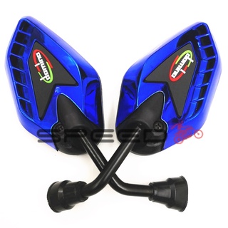 SP Motorcycle DOMINO Short Stem Side Mirror clean For HONDA Universal ...