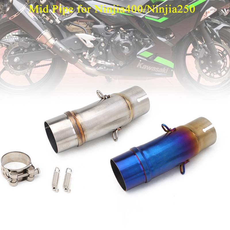 Slip-on Mid Pipe For Ninjia400 Z400 Exhaust Pipe for Ninja400 Ninjia250 ...