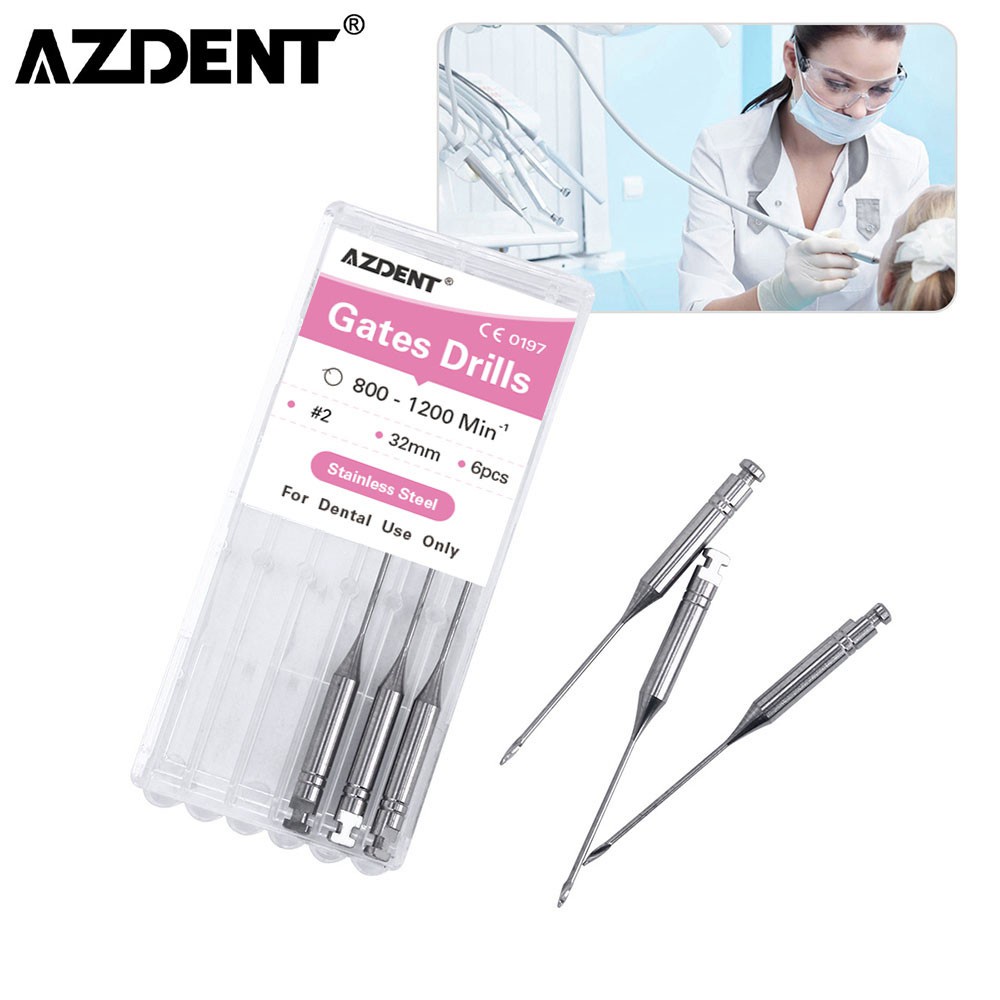 AZDENT Dental Endodontic Drill Gates Glidden Peeso Reamers Rotary Paste ...