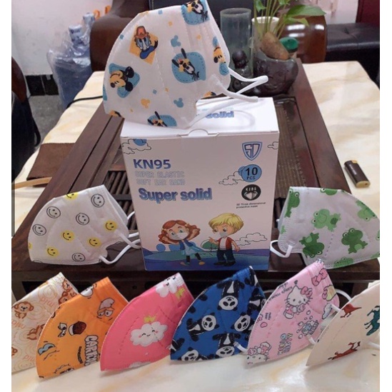 KN95 3D three-dimensional disposable five-layer protective cartoon ...