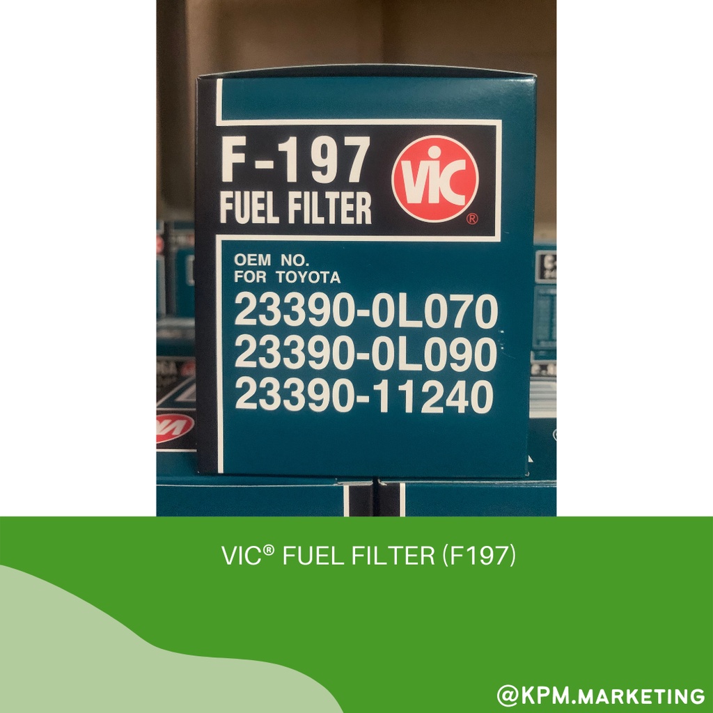 VIC Oil Filter Element Type F-197 (Toyota Fortuner, Hilux, Innova 2016 ...
