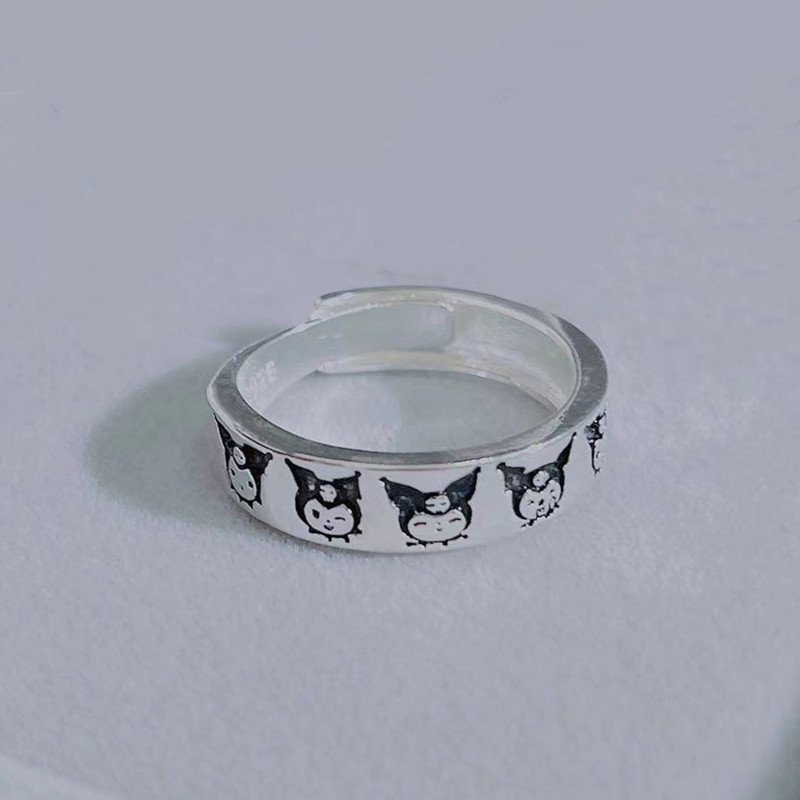 Sanriod Anime Kuromi Kt Cat Finger Ring Open Ring Women Men Lover ...
