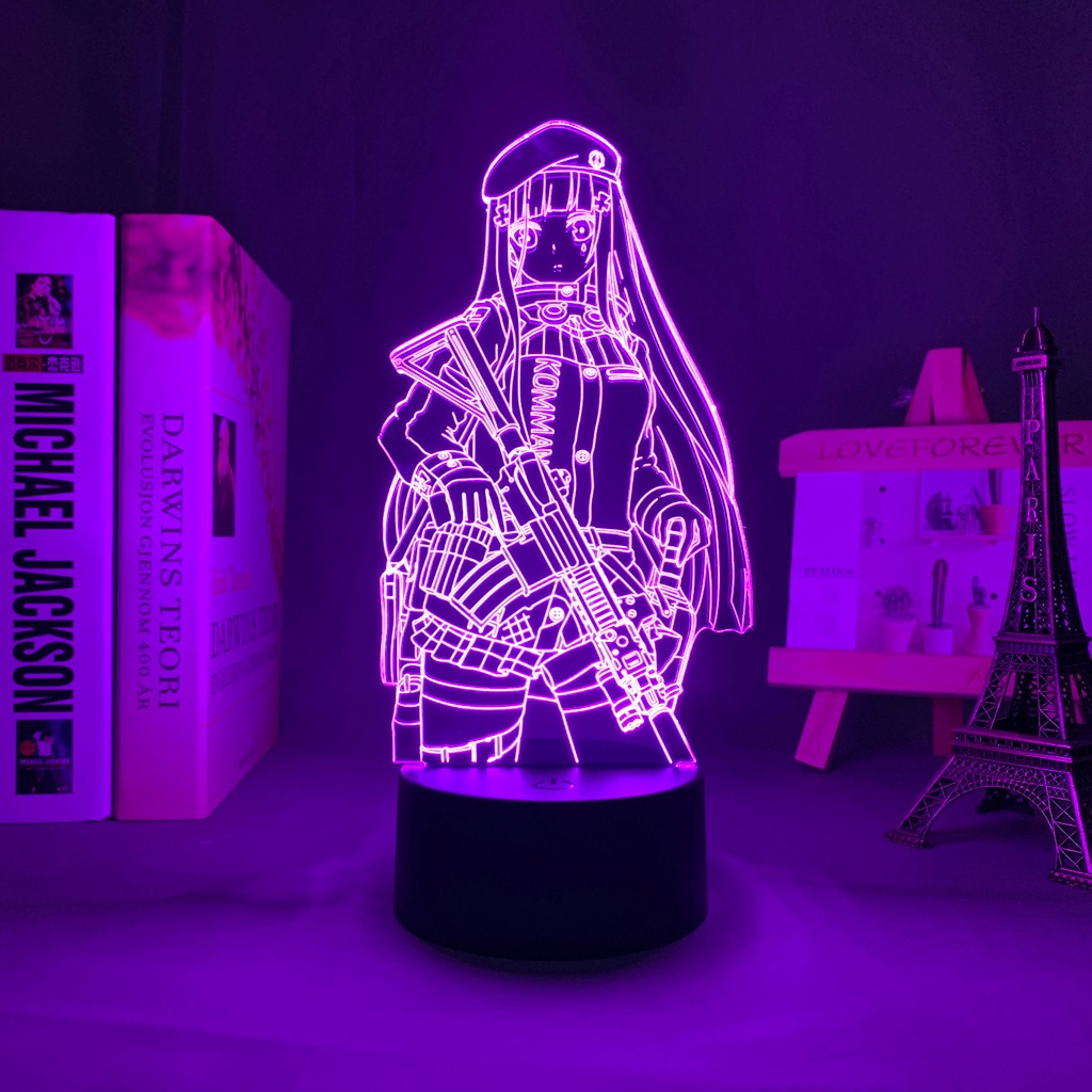 Girls' Frontline Night Light Hk416 Colors Changing Bedside Lamp Cool ...