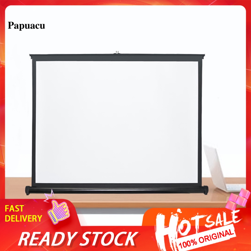 Pa Compact Projection Screen 16:9 Foldable Polyester Projector Screen ...