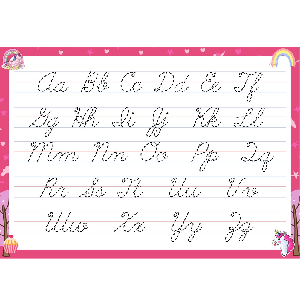 Laminated Cursive Alphabet Tracing/Writing Activity/ 250 microns thick ...