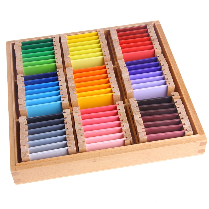 2022 NEW Montessori Sensorial Material Learning Color Tablet Box 1/2/3 ...