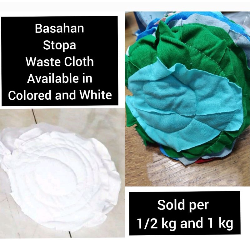 Stopa Round Rags Basahan Waste Cloth Sold Per 1/2 Kg And 1 Kg | Shopee ...