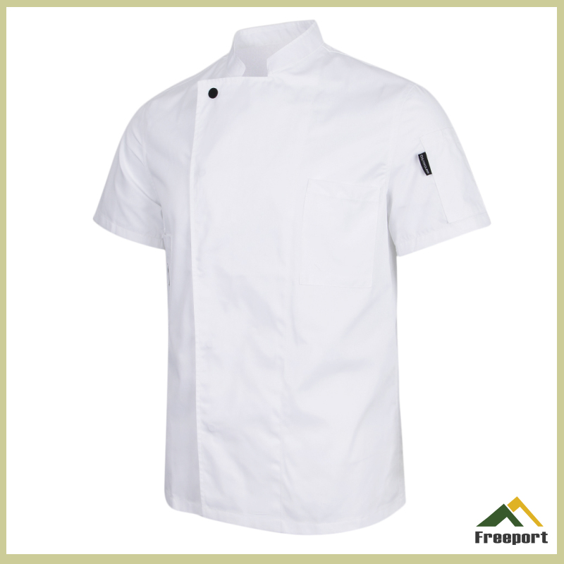 Freeport Short Sleeves Chef Jacket Waiter Coat Cooks Uniform Apparel ...