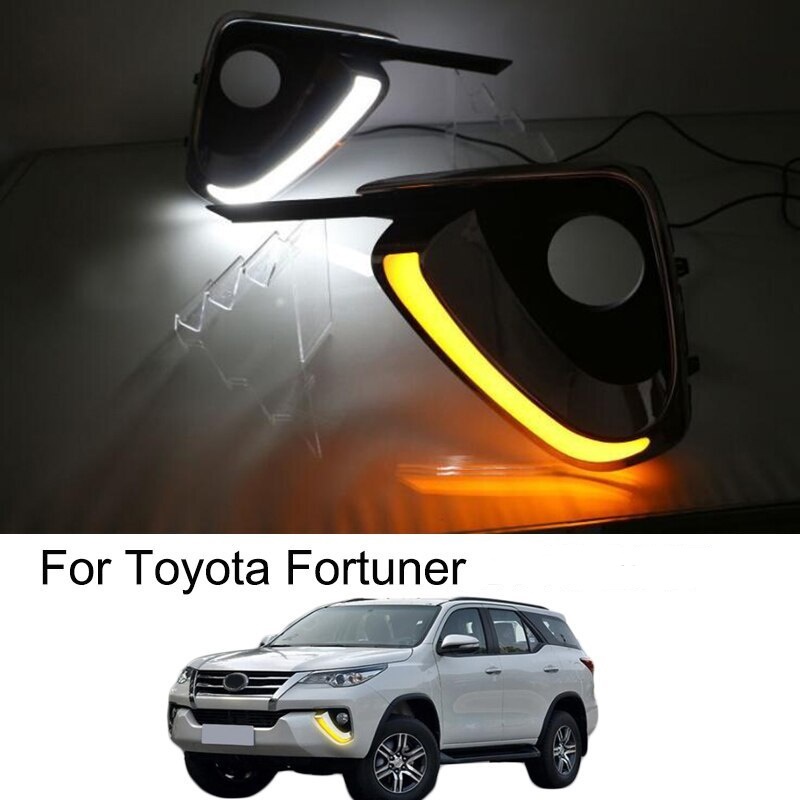 Fortuner LED DRL Foglights Cover 2016 2017 2018 2019 2020 otoklasiko ...