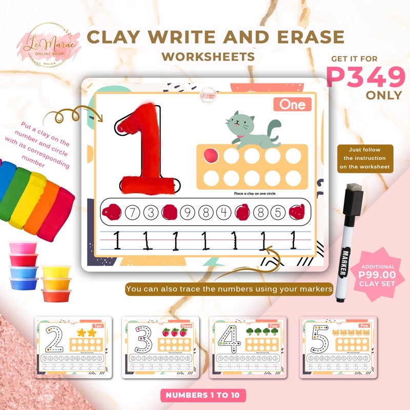 Le Marae Shop - Laminated Tracing - Clay Molding and Tracing NUMBERS ...