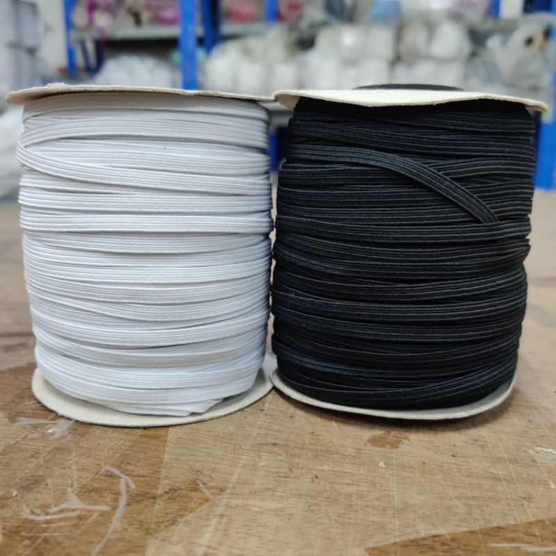 3/16 inch BRAIDED GARTER (100 YARDS PER ROLL) ELASTIC GARTER FOR FACE ...