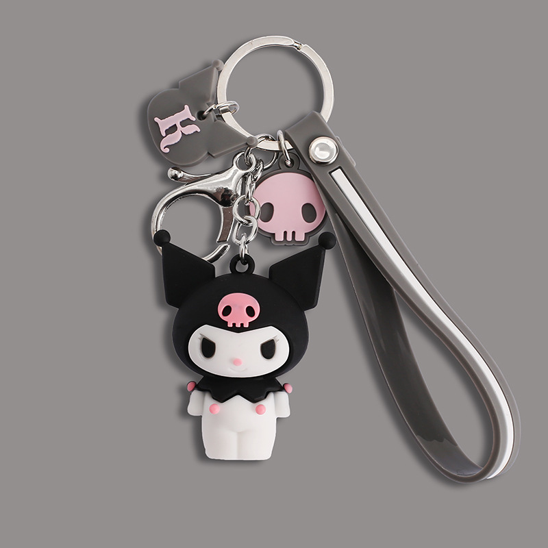 Sanrio Hello Kitty Keychain My Melody Kuromi Cinnamoroll Pompom Purin ...