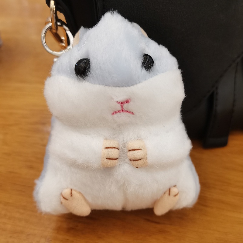 Cute Hamster Keychain Pendant Backpack Small Ornaments School Bag Doll ...
